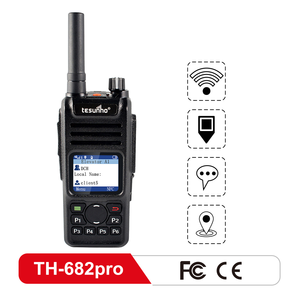 FCC Certificated PoC WIFI Walkie Talkie TH-682pro_WIFI Two Way Radio ...