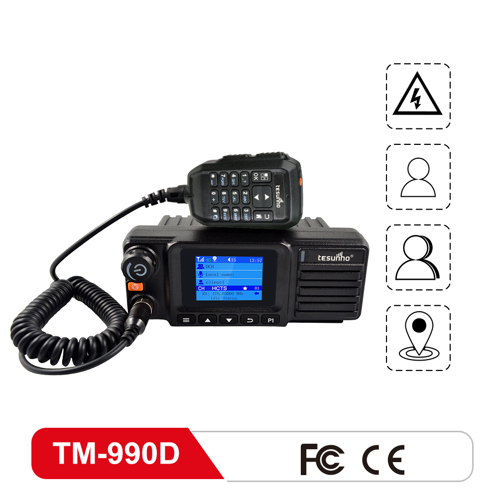 UHF Car Walkie Talkie TM-990D_PoC +Analog Vehicle Radio_Mobile Radio ...